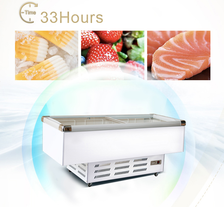 stainless steel coolers seafood Supermarket Freezers from China ...