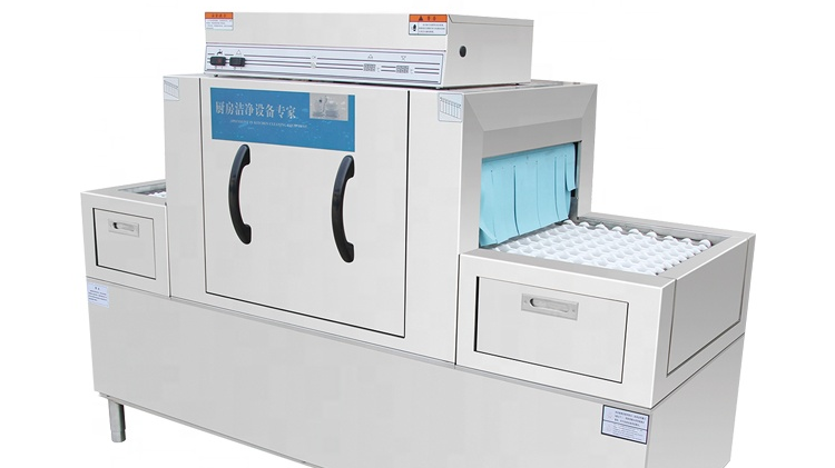 double tanks commercial kitchen rack conveyor dishwasher from China ...