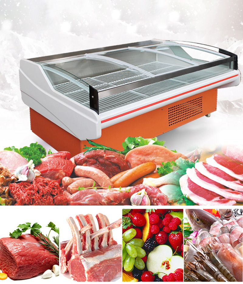 glass top lockable chest freezer for meat from China manufacturer ...