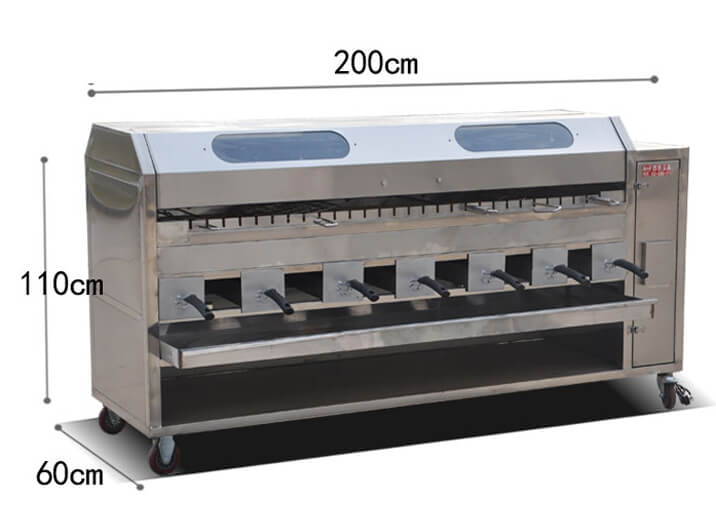 Automatic Rotating Chicken Barbecue Machine Roasting Lamb Leg Bbq Grill ...